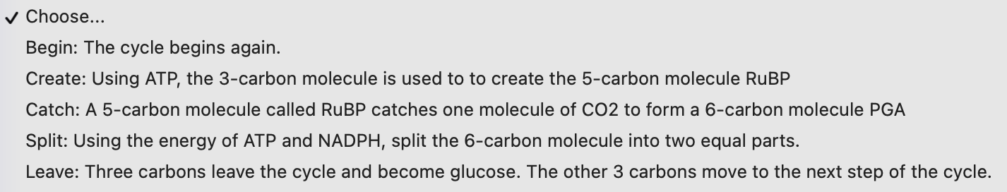 Solved = 1 carbon 3x CO2 = Phosphate 3x RuBP 6x | Chegg.com