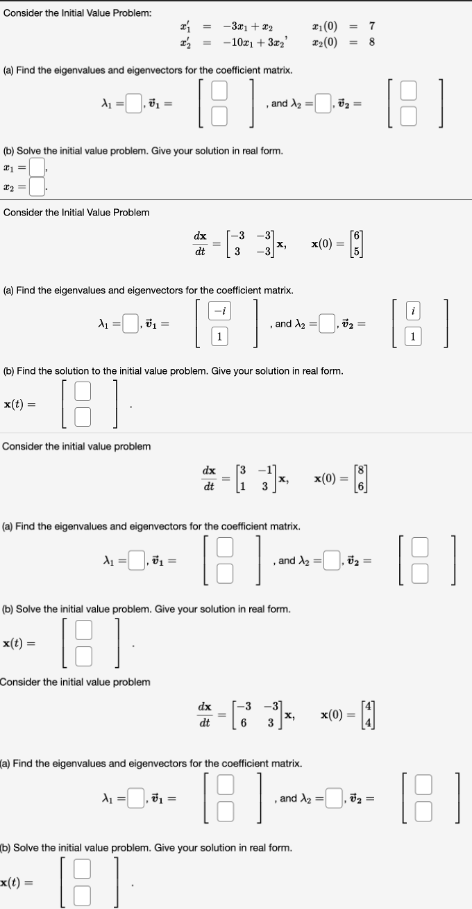 Solved Please help complete these so I can finish the | Chegg.com