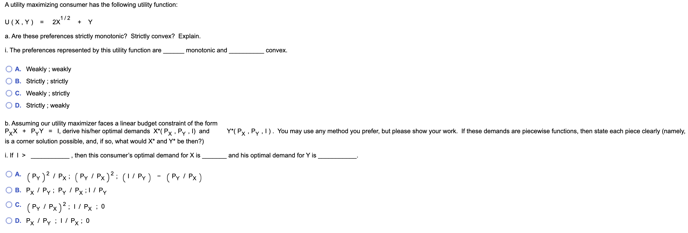 A utility maximizing consumer has the following | Chegg.com