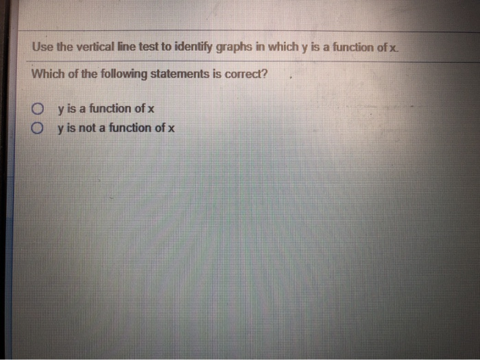 Solved Use the vertical line test to identify graphs in | Chegg.com
