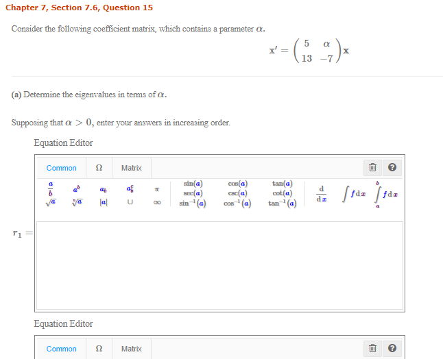Solved Chapter 7, Section 7.6, Question 15 Consider the | Chegg.com