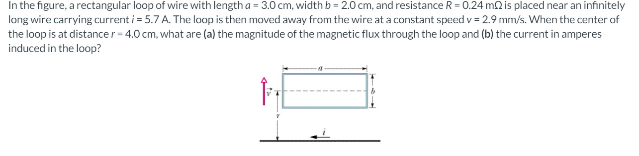 Solved In the figure, a rectangular loop of wire with length | Chegg.com
