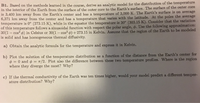 Solved Based on the methods learned in the course, derive an | Chegg.com