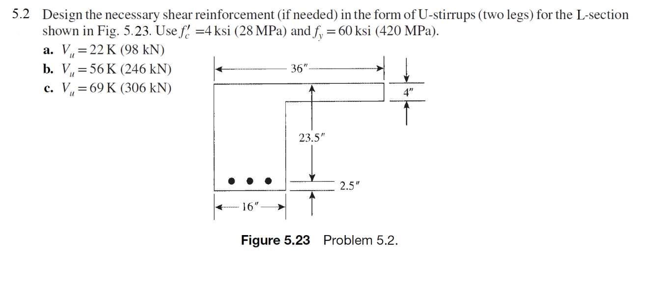 Solved Design the necessary shear reinforcement (if needed) | Chegg.com