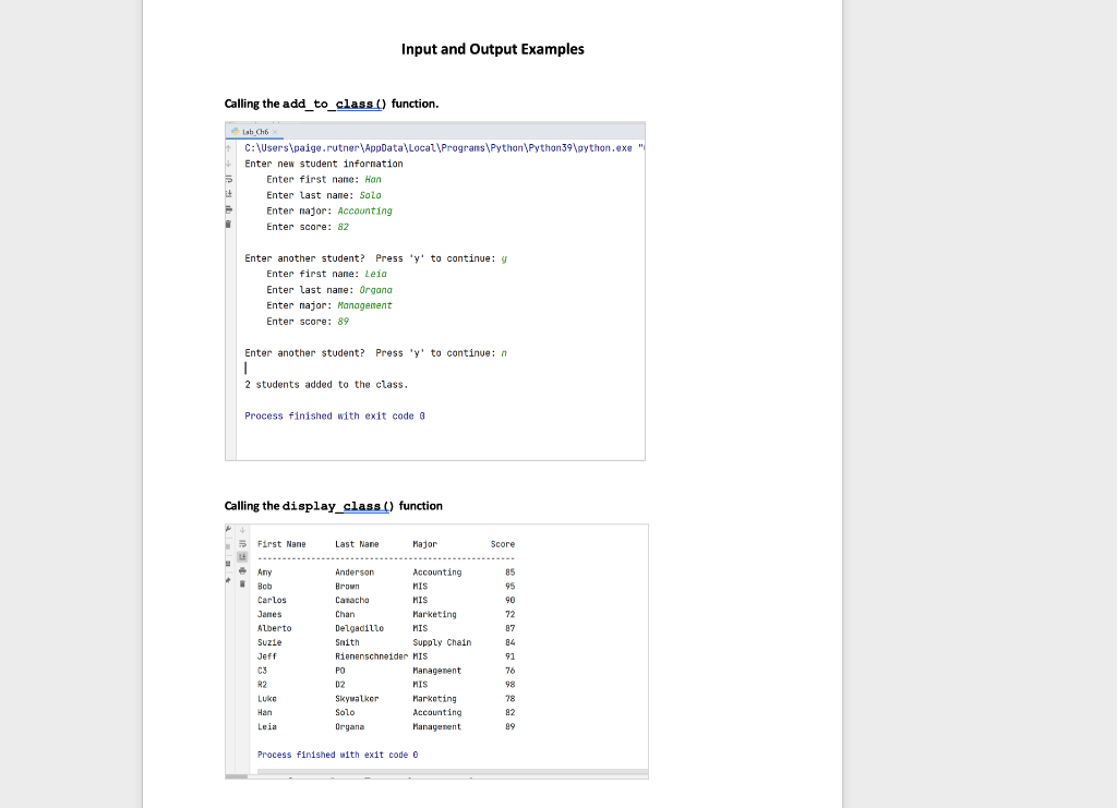 Solved Program Specifications Write a program that will help | Chegg.com
