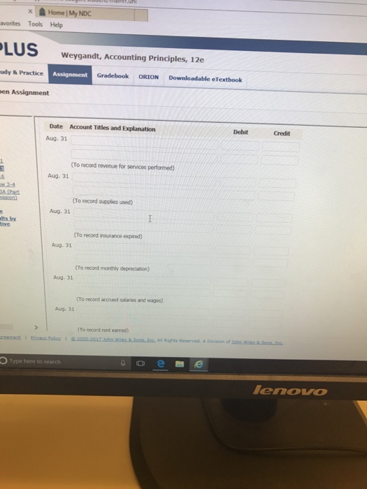 Solved mainfr.uni es Tools Help US Weygandt, Accounting | Chegg.com