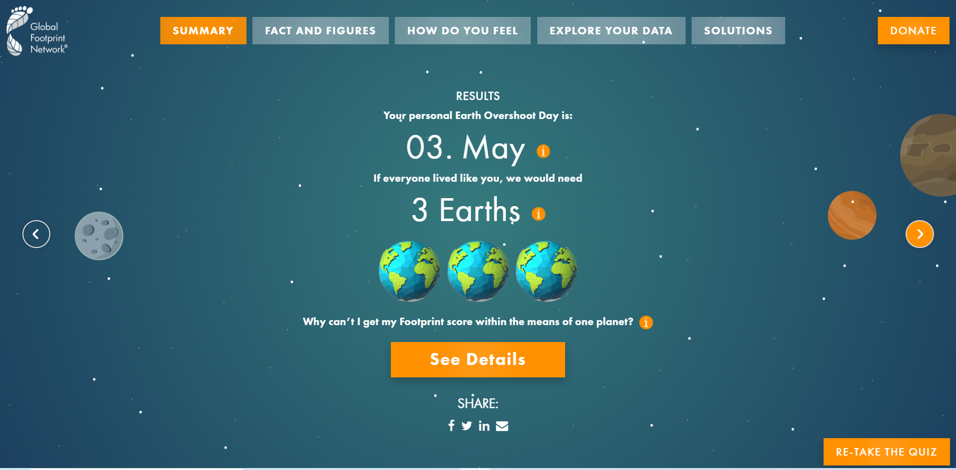 Solved Global Footprint Network S SUMMARY FACT AND FIGURES | Chegg.com