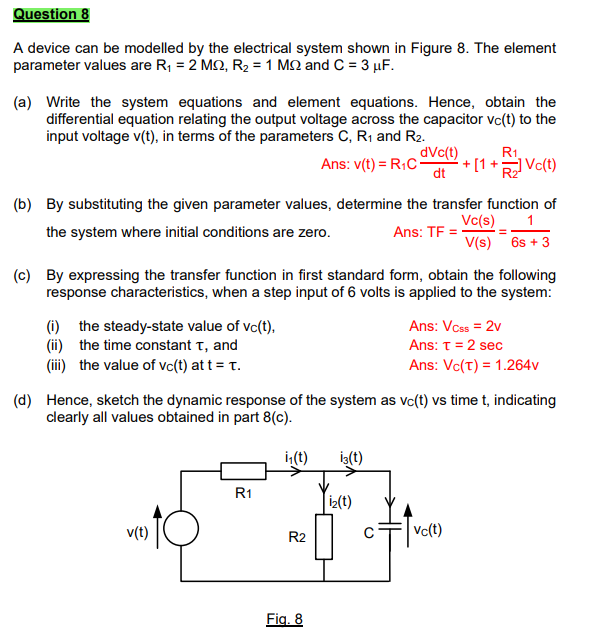 Solved Systems Modelling And Control Tutorial 3 System Time