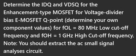 Determine the IDQ and VDSQ for the Enhancement-type | Chegg.com