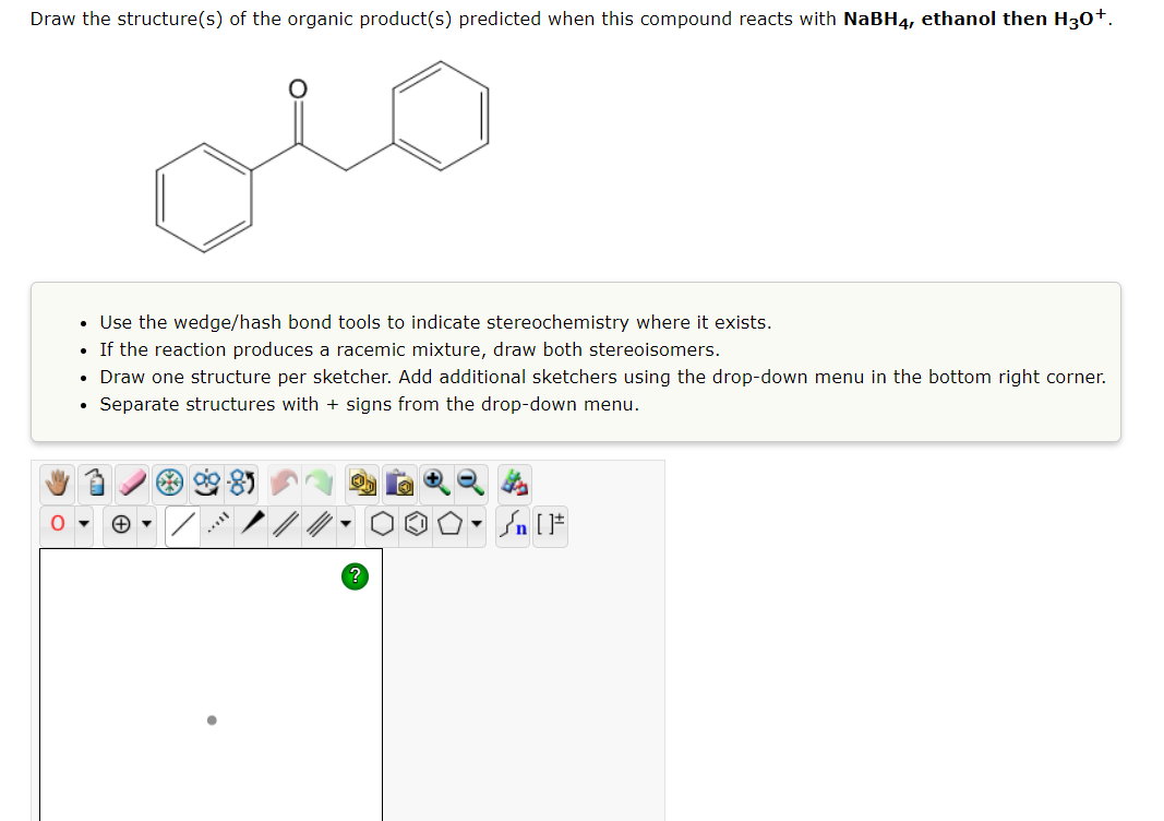 Solved - Use the wedge/hash bond tools to indicate | Chegg.com