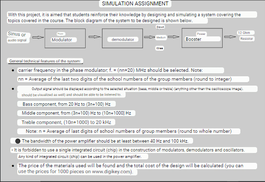 Solved With this project, it is aimed that students | Chegg.com