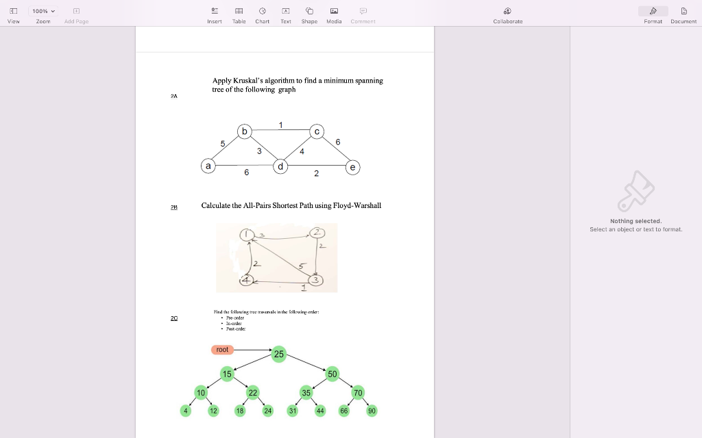 Solved a A 100% View Zoom Add Page 2A 28 20 0= ® P Insert | Chegg.com