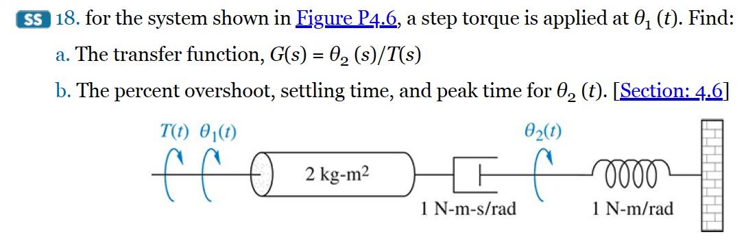 Solved A.) Use MATLAB to calculate wn, ζ, peak & settle | Chegg.com
