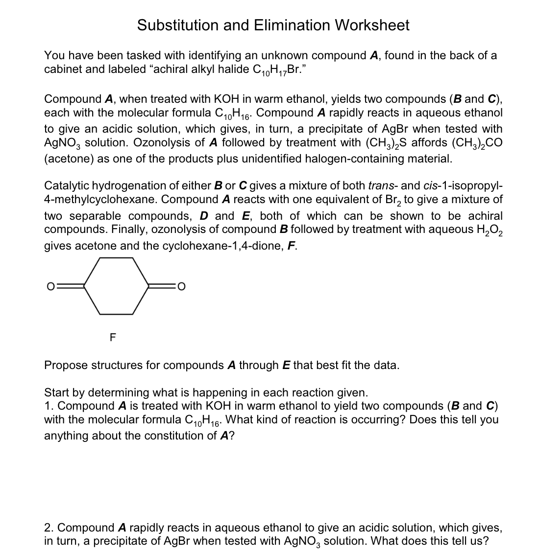 Solved Substitution and Elimination WorksheetYou have been | Chegg.com