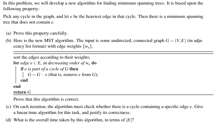 In this problem, we will develop a new algorithm for | Chegg.com