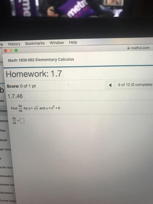 Solved w History Bookmarks Window Help mathxl.com Math | Chegg.com