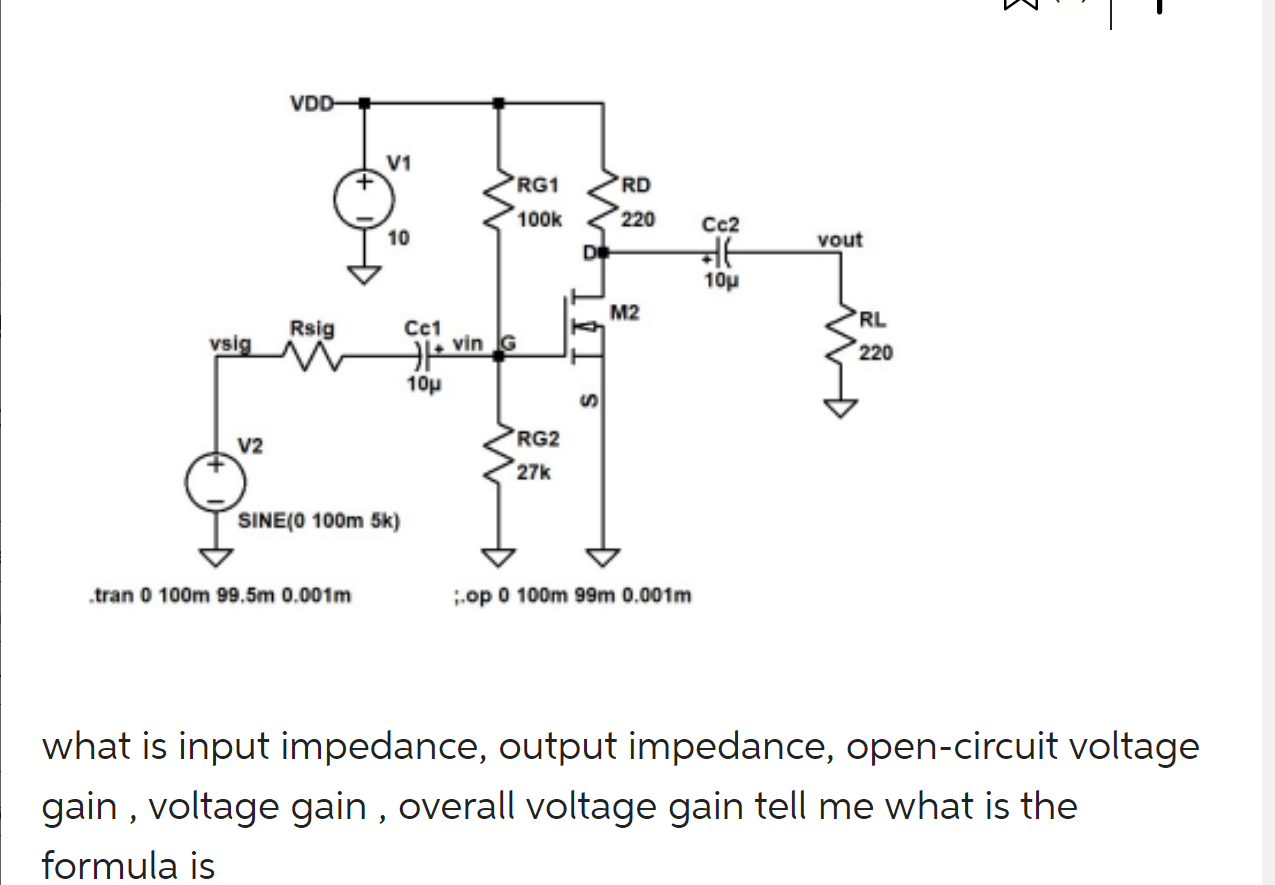 what is input impedance, output impedance, | Chegg.com