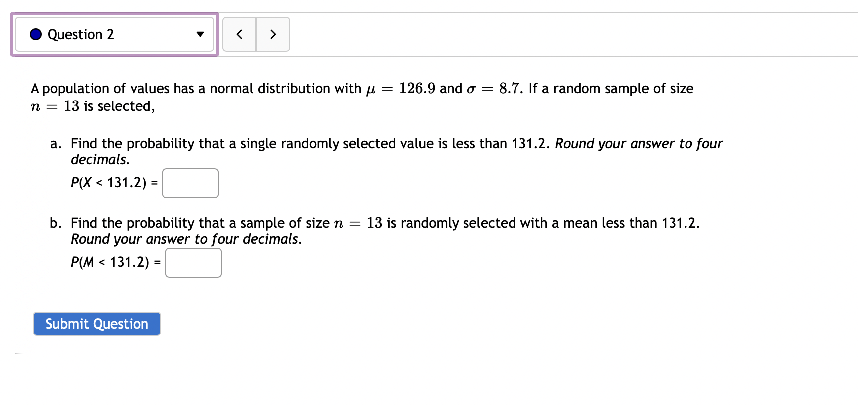 Solved A population of values has a normal distribution with | Chegg.com