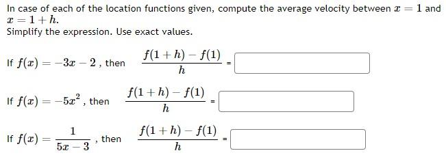 Solved In case of each of the location functions given, | Chegg.com