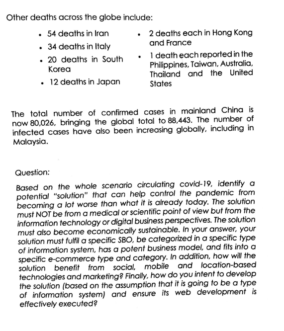 Solved TAKE-HOME TEST Cases of Covid-19 first emerged in | Chegg.com