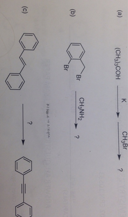 Solved (a) (b) (c) (CH3) 3COH Br Br CH NH CH3Br | Chegg.com