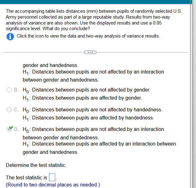 Solved The accompanying table lists distances (mm) between | Chegg.com
