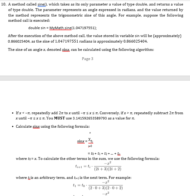 Solved ASSIGNMENT Unit 8 Methods, Arrays, and the Java | Chegg.com