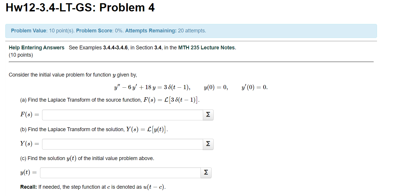 Solved Hw12-3,4-LT-GS: Problem 4 Problem Value: 10 point(s). | Chegg.com