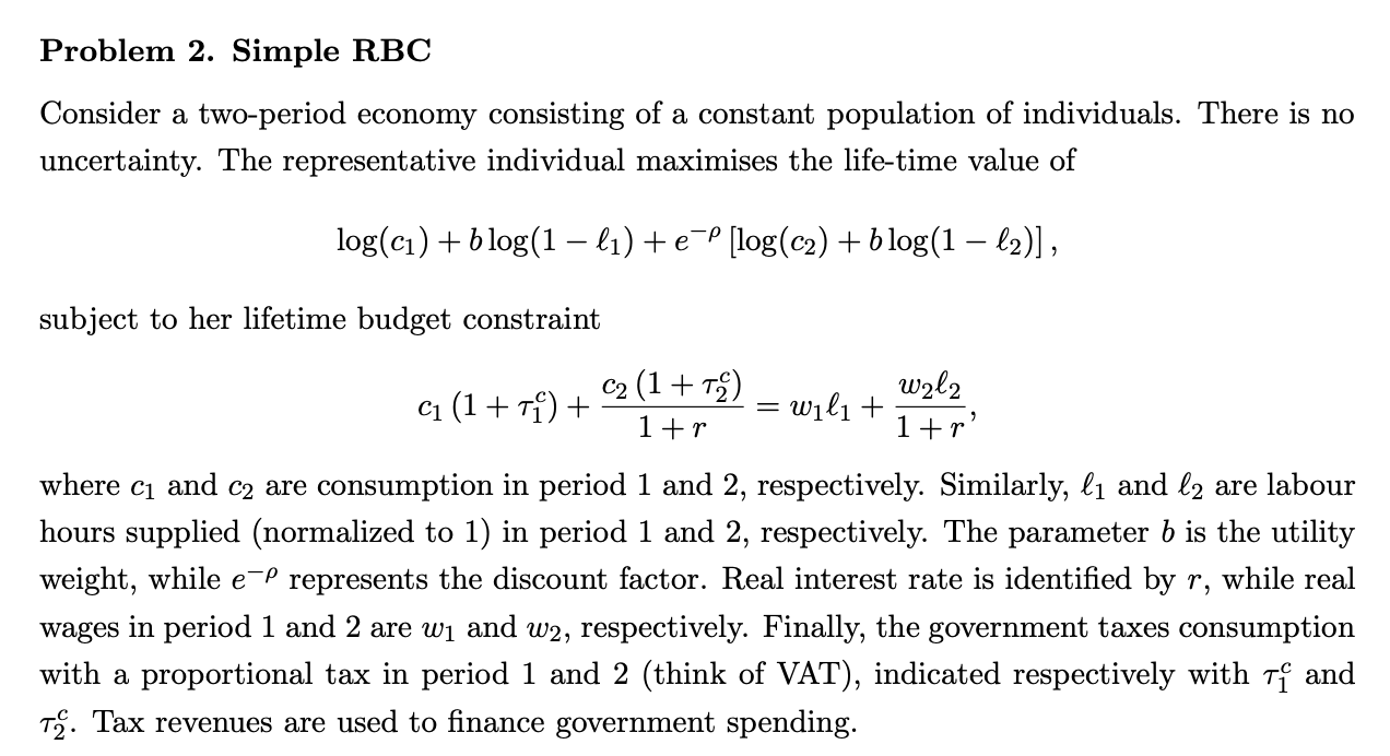 Solved (a) Find the FOCs for the intertemporal allocation of | Chegg.com