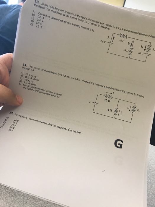 Solved 13. In the multi-loop circuit shown in the figure, | Chegg.com