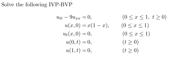 Solved Solve the following IVP-BVP | Chegg.com