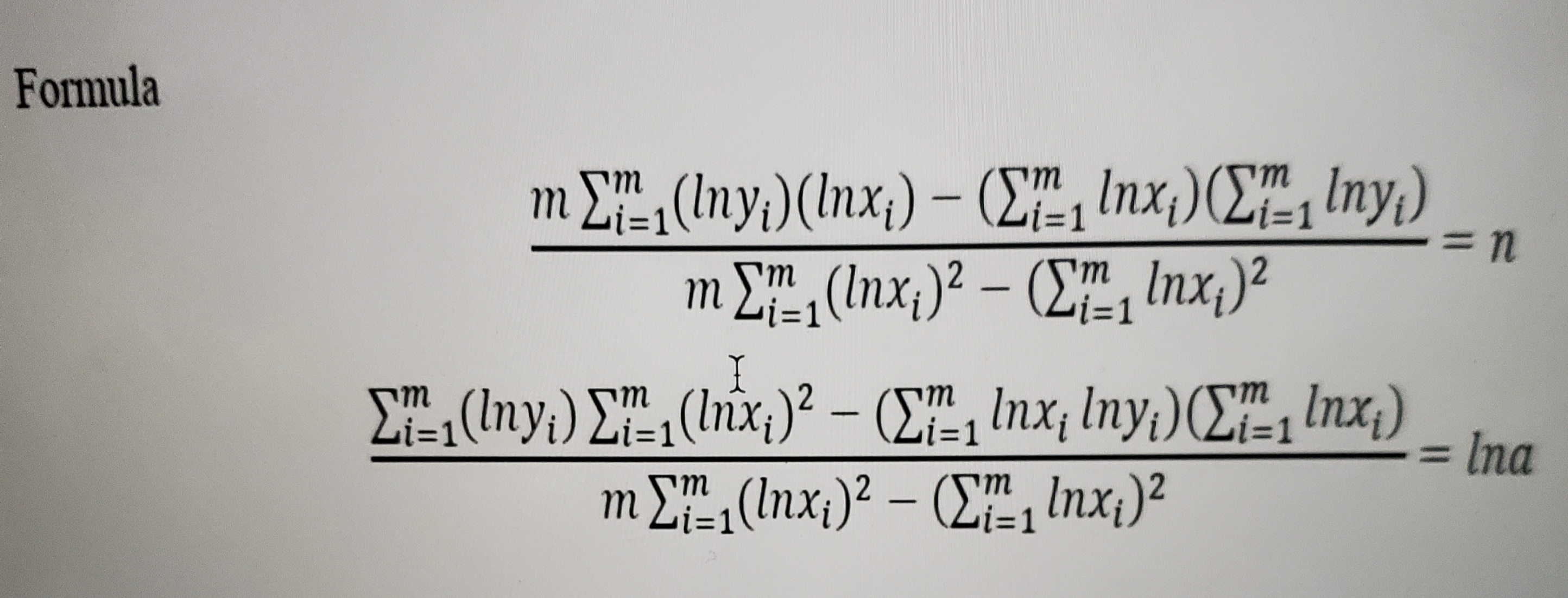 Formula | Chegg.com