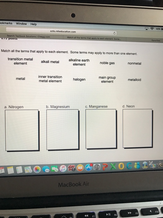 Solved okmarks Window Help al the terms Match all the terms | Chegg.com