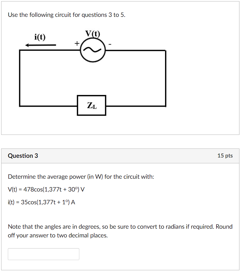 Solved Use the following circuit for questions 3 to 5. | Chegg.com