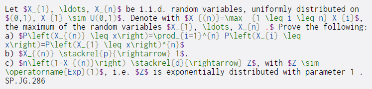 Solved Let $X_{1}, \ldots, X_{n}$ be i.i.d. random | Chegg.com