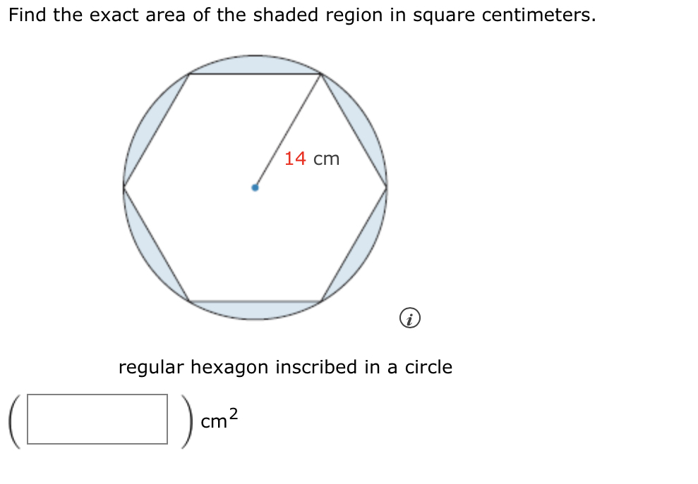 Solved Find the exact area of the shaded region in square | Chegg.com