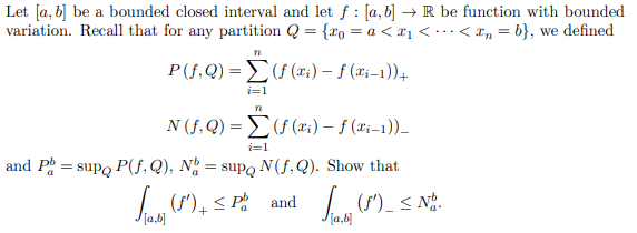 Solved Let [a, b] be a bounded closed interval and let f : | Chegg.com