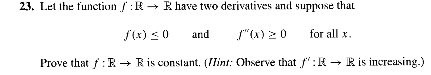 Solved 3. Let the function f:R→R have two derivatives and | Chegg.com