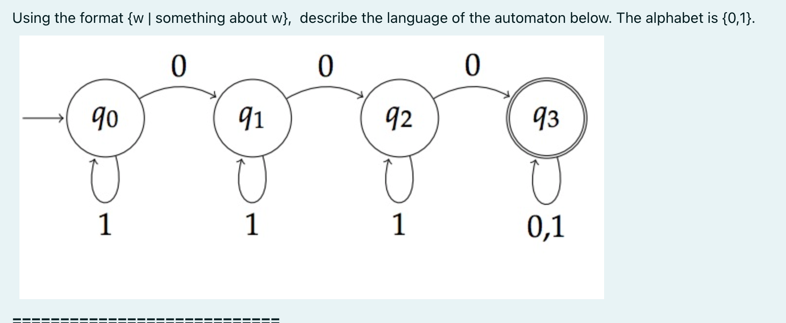 Solved Using the format {w∣ something about w}, describe the | Chegg.com