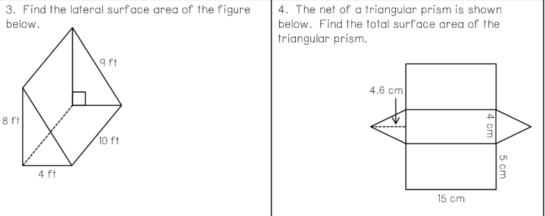 Solved 3 Find The Lateral Surface Area Of The Figure Below Chegg