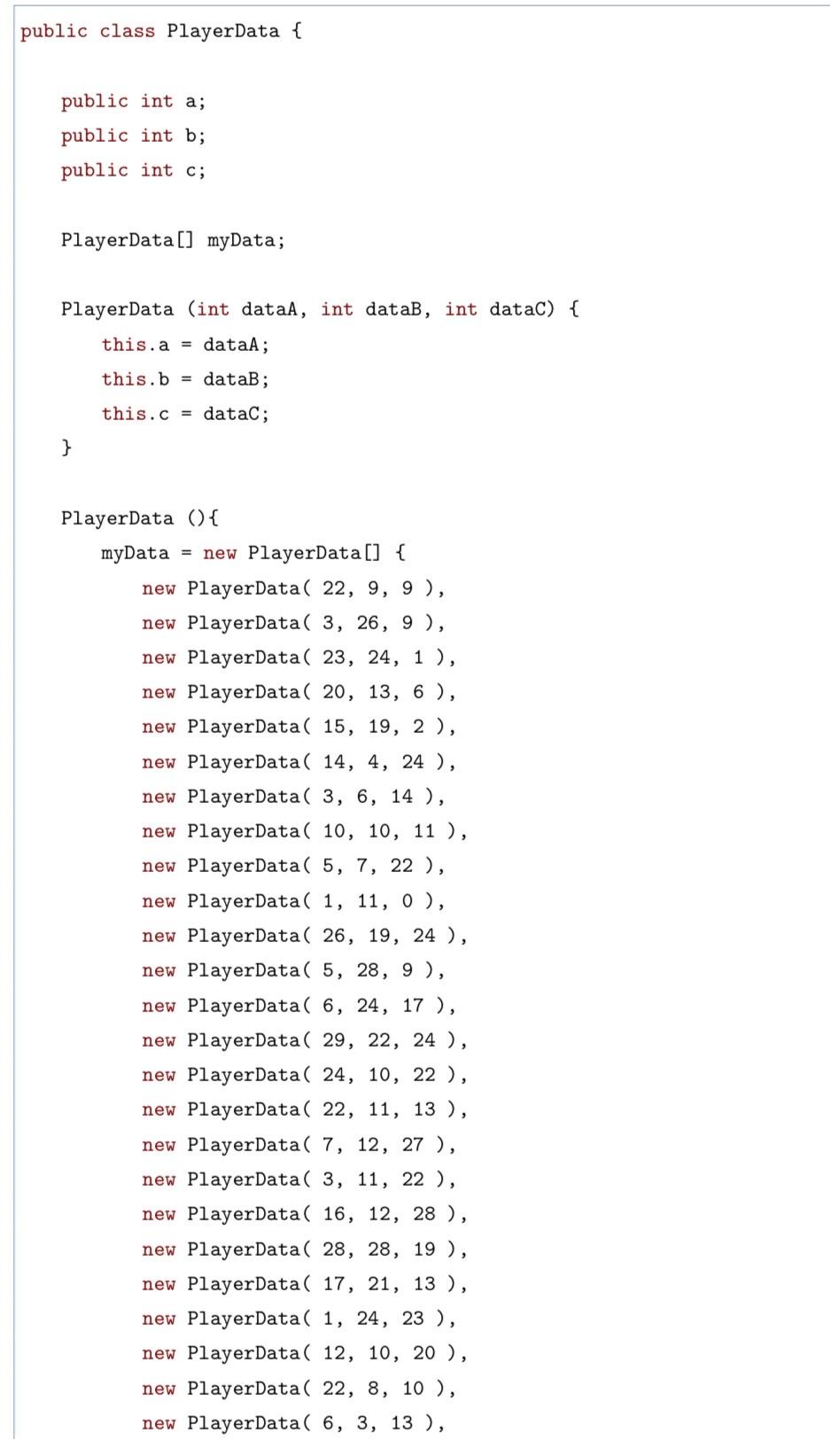 Add player class to the project. - Add public data: | Chegg.com