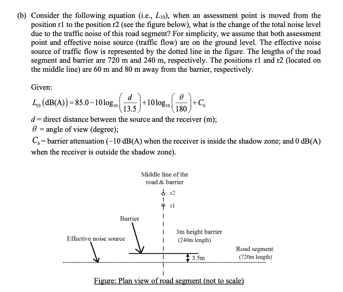 (b) Consider the following equation (i.e., L10), when | Chegg.com