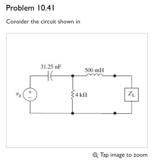 Solved Problem l 0.4 l Consider the circuit shown in 31.25 | Chegg.com