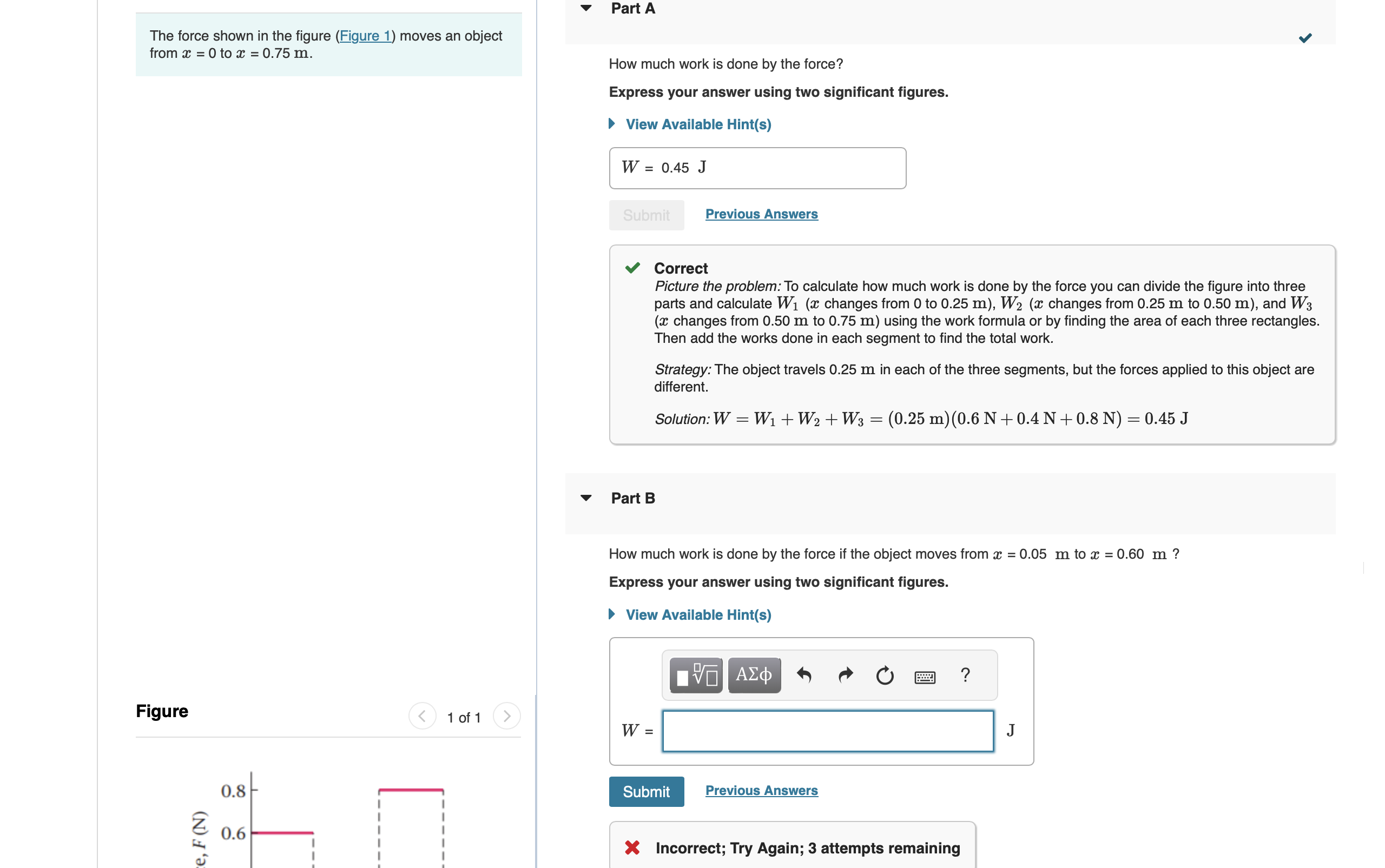 Solved The force shown in the figure (Figure 1) ﻿moves an | Chegg.com