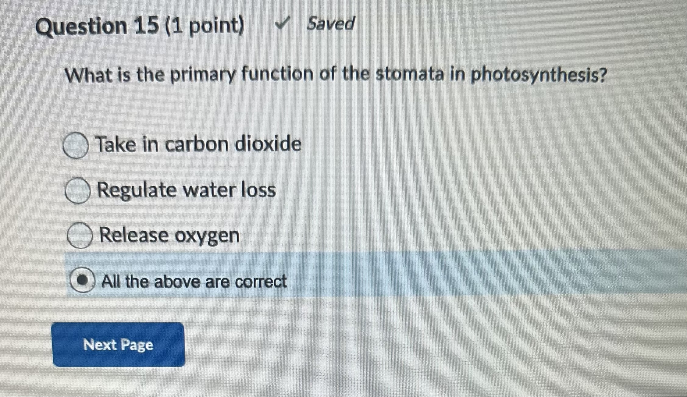 Solved During photosynthesis, which molecule is reduced? | Chegg.com
