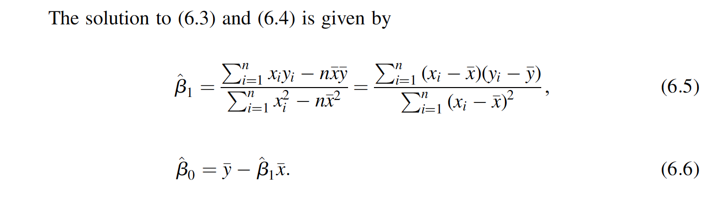 Solved The solution to (6.3) and (6.4) is given by B {i=1 | Chegg.com