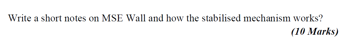 Solved Write a short notes on MSE Wall and how the | Chegg.com