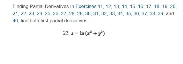 Solved Finding Partial Derivatives In Exercises 11, 12, 13, | Chegg.com