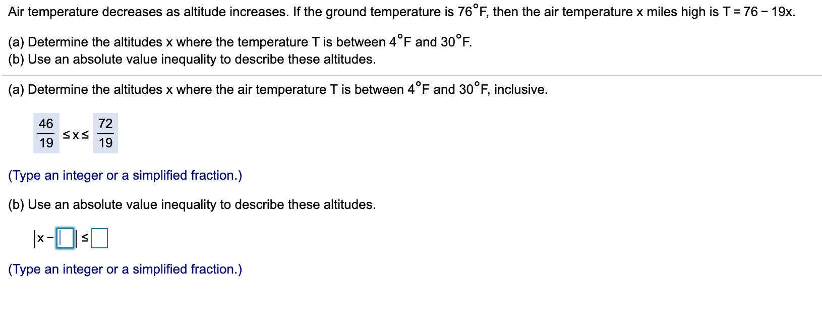 Solved Air temperature decreases as altitude increases. If | Chegg.com