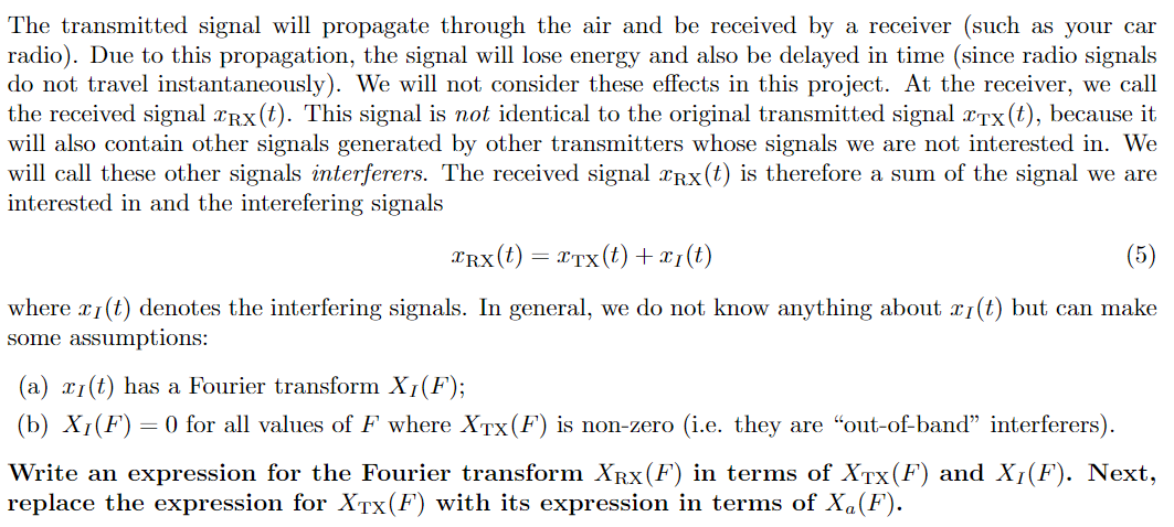 Solved x(t)=cos(2π×500t). Next, suppose we wish to transmit | Chegg.com
